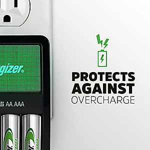 Energizer Recharge Value Charger for NiMH Rechargeable AA and AAA Batteries
