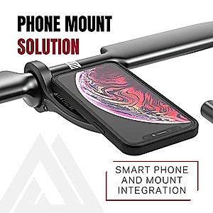 KOM Cycling Garmin Edge Universal Cell Phone Mount Adapter Attach Your iPhone or Any Smartphone to Any Garmin Bike Mount - Garmin Phone Mount Quarter Turn Adhesive Adapter