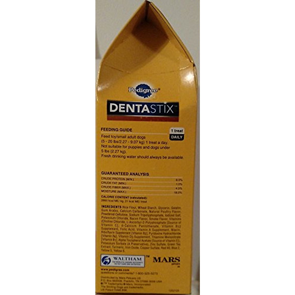 Dentastix Dog Treats for small / toy sized dog snacks / 40 count BIG box! Recommended 1x per day / Bacon flavor / Triple Action clean breathe for you small or toy sized dog. Did I mention BACON??!