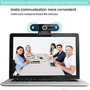 4K HD Webcam with Microphone, 8MP USB Computer Web Camera With Privacy Shutter and Tripod, Pro Streaming Webcam PC Cam Mac Desktop Laptop for Gaming Video Recording Calling Conferencing Online Classes