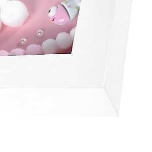 Nifyto Baby Handprint Footprint Ornament Keepsake Maker Kit, Baby Nursery Memory Art Kit, Baby Shower Gifts, Xmas Gifts, Precious Moment for Newborn,Baby Boy/Girl, Personalized Baby Prints(Pink)