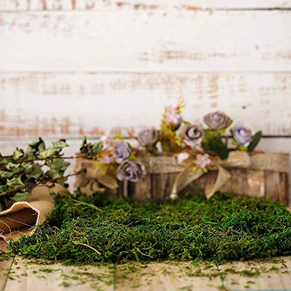 Farmoo Fake Moss for Crafts, Artificial Green Moss for Potted Plants Centerpieces Decor (3.5OZ)