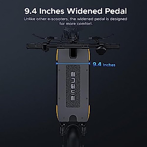 ENGWE Electric Scooter for Adults, 500W Motor (Max 700W) 48V 15.6AH Battery Up to 28 MPH & 37 Miles Long Range, 10" Vacuum Tires Folding Electric Kick Scooter with Seat (Black)