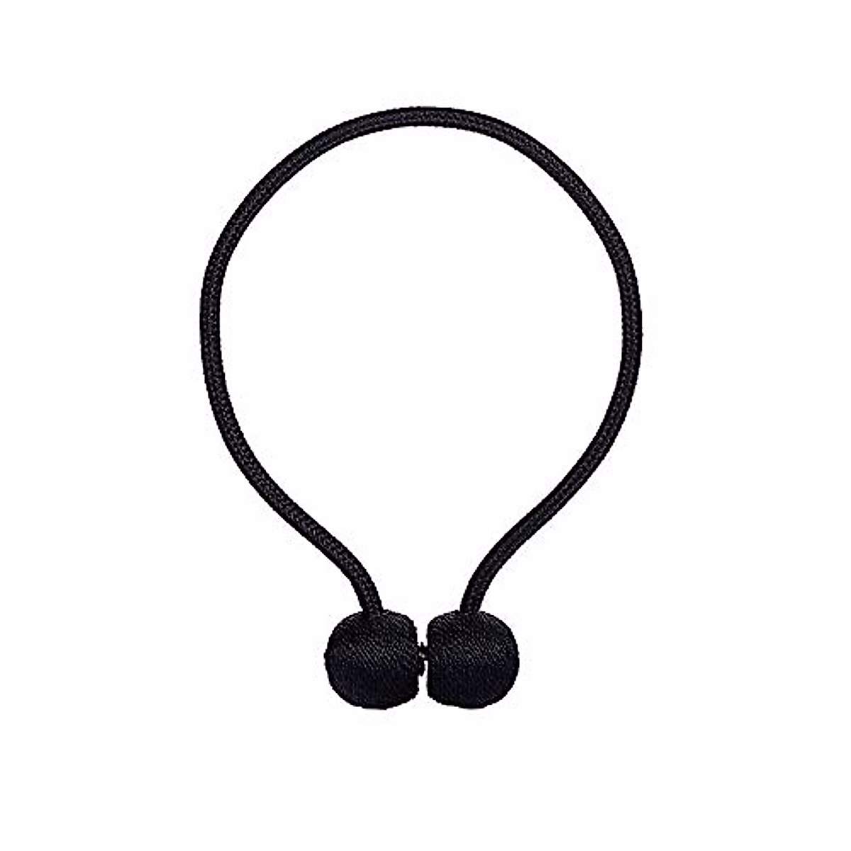 BalsaCircle 2 Black Magnetic Tie Backs Metal Window Curtains Holdbacks - Wedding Reception Party Home Window Decorations Supplies