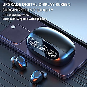 Uklsqma Wireless Earbuds, M22tws Bluetooth Headset Wireless Sports Touchs Waterproof Super Long Battery Life Music Binaural Subwoofer Earplugs, Ear Buds Wireless Bluetooth Earbuds