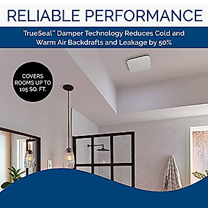 Broan-NuTone AER110KA Ventilation Fan with Infinitely Adjustable Speed Control Switch and Roomside Installation, 110 CFM