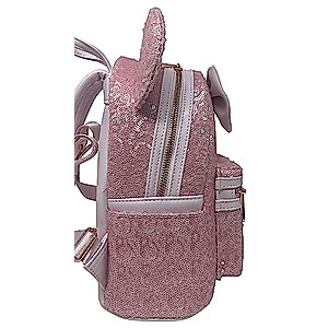 Loungefly Disney Minnie Mouse Cotton Candy Sequin Mini Backpack