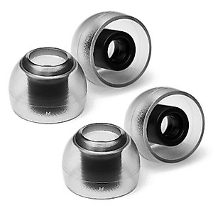 AZLA SednaEarfit Crystal Standard (M) - Earbud Tips for Wireless Headphones - Noise Canceling Earbuds Replacement Tips - Eartips Compatible with Shure, Sony, Beats, Sennheiser, Jabra, and JBL