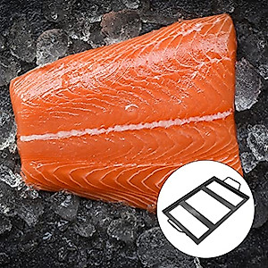 DOITOOL Iron Salt Block Holder Salt Block Cooking Plate Salt Slab Plate and Grilling Stone Cooking Tray