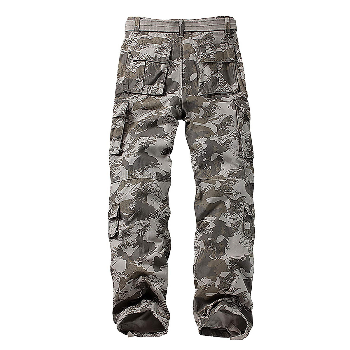 VATOONY Wild Cargo Pants, Casual Work Pants, Military Army Camo Pants, Combat Hiking Pants with 8 Pockets(No Belt) 3357 Water Spray Camo 38