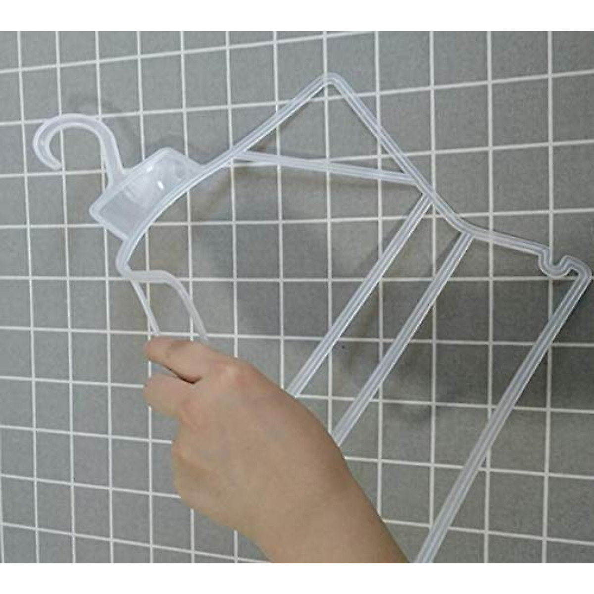 WellieSTR Economy White Children's Plastic Clothing Hanger Infant Frame Hangers - Pack of 10 - Size: S