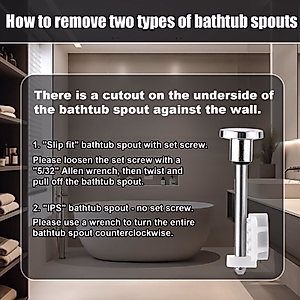 2pcs Tub Spout Diverter Repair Kit, Including 2 Diverter Valve Stems 2 Seals and Diverter Gates Shower Diverter Repair Kit Leaky Bathtub Faucet Repair Kit Bathtub Spout Repair Kit