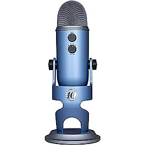 Blue Yeti USB Microphone for PC & Mac, Gaming, Podcast and Streaming Microphone, 10 Year Anniversary Edition with Custom Finish & Multiple Pickup Patterns