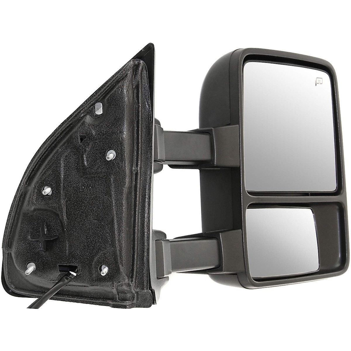 Kool Vue Right Power Heated Towing Door Mirror Compatible With Ford F-250 Super Duty 2008 With Signal Light Textured Crew Cab