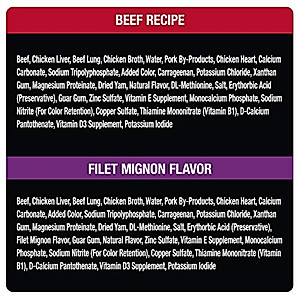 CESAR Wet Dog Food Classic Loaf in Sauce Beef Recipe, Filet Mignon, Grilled Chicken and Porterhouse Steak Variety Pack, (24) 3.5 oz. Easy Peel Trays