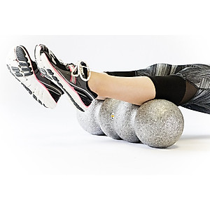 Rollga STANDARD - The BETTER Foam Roller for Flexibility, Muscle Recovery, Back & Neck Massage, & Exercise (Silver)