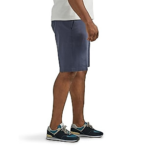 Lee Men's Big & Tall Extreme Motion Flat Front Short, Navy, 48