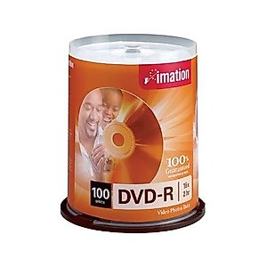 Imation 18059 CD/DVD - DVD-R 4.7 GB 16x Branded Pkg=100/Spindle 2/Ctn