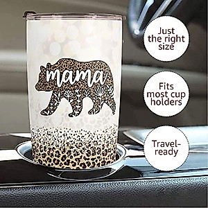 Macorner Mothers Day Gifts - Birthday Gifts for Mom Nana & Mothers Day Gifts From Daughter Son - Mom Gifts Mother's Day Christmas Gifts For Women Mom Grandma - Stainless Steel Bear 20oz Tumbler