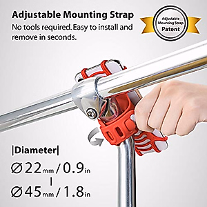 【Bone】 Bike Phone Mount, Universal Bicycle Stem Handlebar Cell Phone Holder for 4 to 6 Inch Smartphone (Bike Tie Pro-Dark Blue)