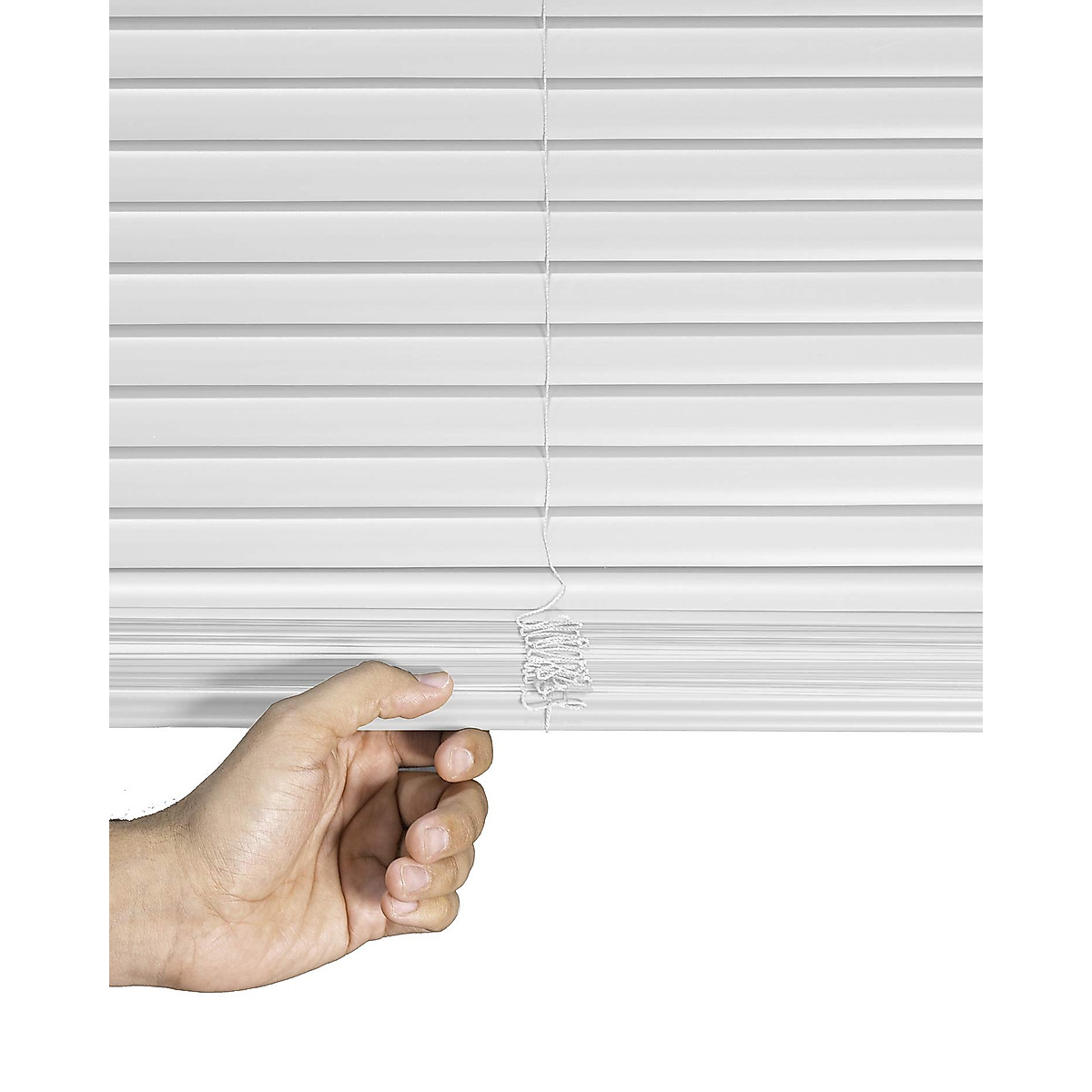 CHICOLOGY Blinds for Windows , Mini Blinds , Window Blinds , Door Blinds , Blinds & Shades , Camper Blinds , Mini Blinds for Windows , Horizontal Window Blinds , Gloss White, 23"W X 60"H