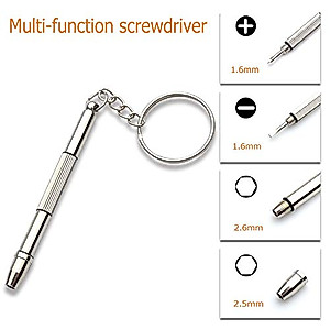 Eyeglasses Repair Kit, 1100PCS Eyeglass Screws and 6 Pcs Precision Screwdriver Set and Tweezers for Glasses, Sunglass, Jewelry, Spectacles and Watche