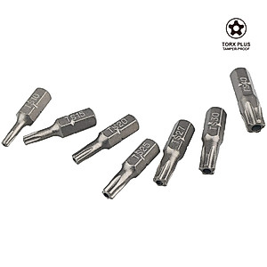 KAIFNT K001 Torx Plus 5-Point Tamper-Proof Security Bit Set, 7-Piece