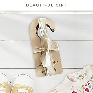 Beautiful Baby Closet Dividers - Baby Clothes Organizer Double-Sided Gender Neutral - Nursery Decor Neutral Premium Birch Wood - Nursery Storage & Organization Boho Closet Dividers from NB to 24 M