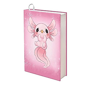 DIYFLASH Pink Axolotl Book Covers for Paperbacks Custom School Supplies for Teen Girls Animal Print Book Protector for Your Textbooks From Scratch, Moisture or Bump