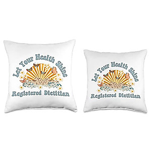 National Nutrition Dietetics Day Month March Licensed Registered Dietitian Nutritionist Day Sunshine Throw Pillow, 18x18, Multicolor
