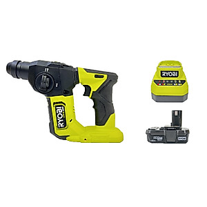 RYOBI 18V ONE+ HP Compact Brushless 5/8" SDS-Plus Rotary Hammer Drill with Battery and Charger (Bulk Packaged)