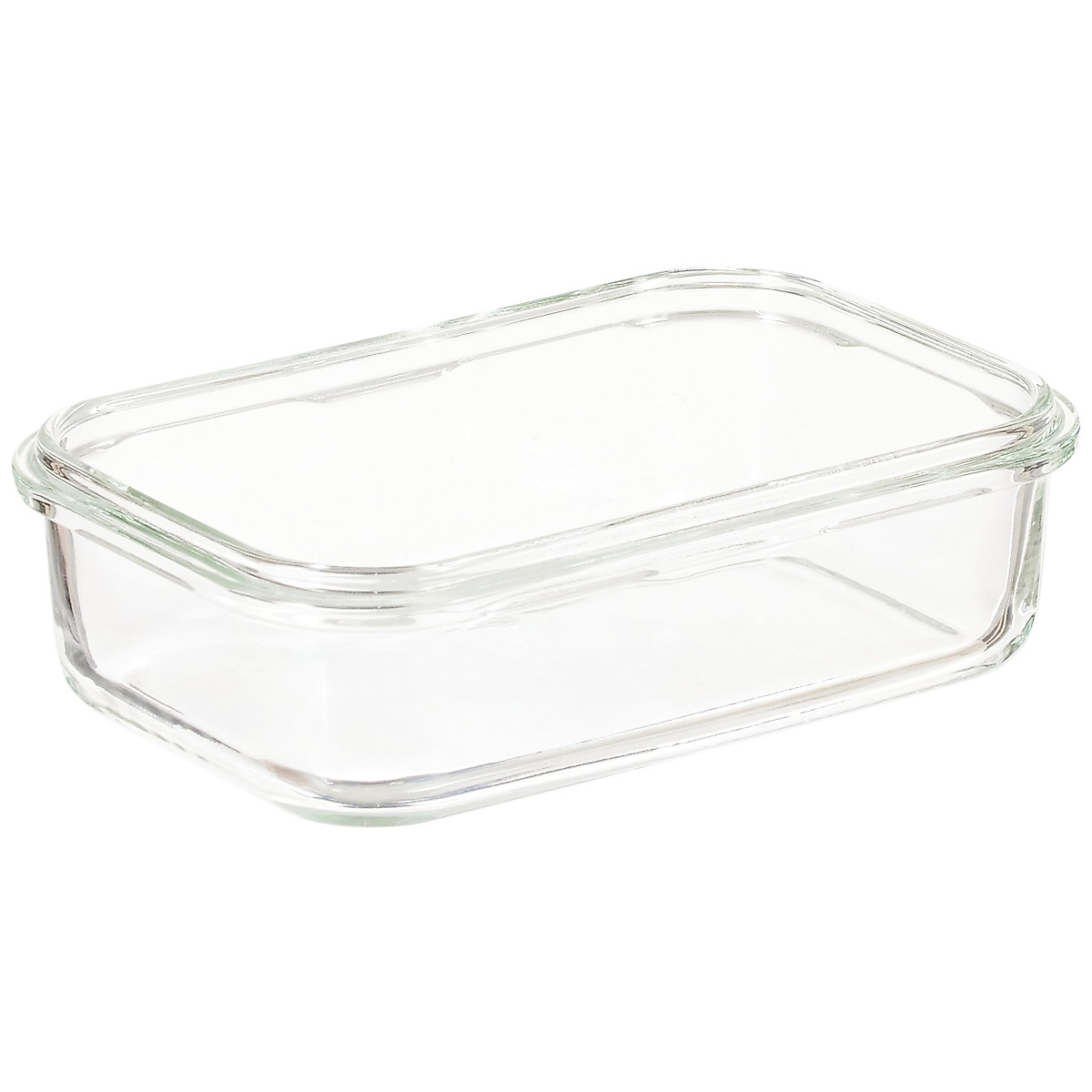 Glasslock RP519 Rectangle Oven Safe Food Glass Container, 400-ML (13-Ounce or 1½-Cups)