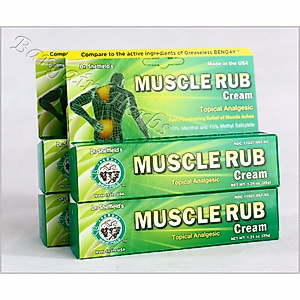 Analgesic Muscle Rub Cream Generic for Bengay Greaseless 1.25 oz. 3 PACK by Dr. Sheffield's
