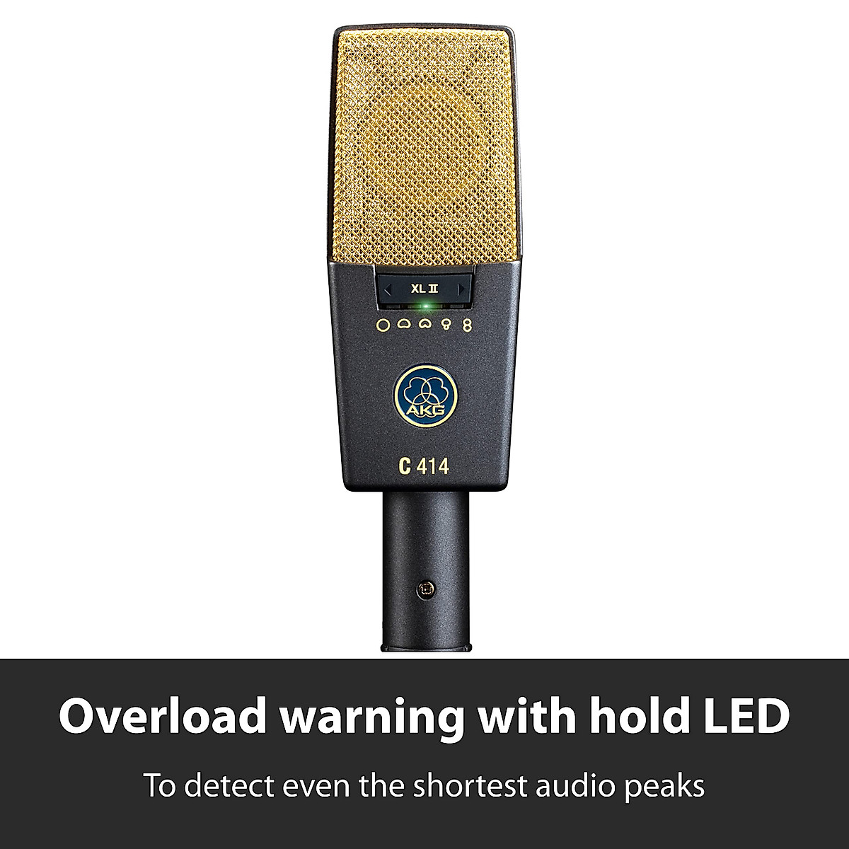 AKG Pro Audio C414 XLII Vocal Condenser Microphone, Multipattern (Renewed)