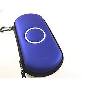 Hipipooo Portable Hard Carry PSP Bag Protective Case Shell Travel Bag for Sony PSP 1000/2000/3000 Game Console (Blue)