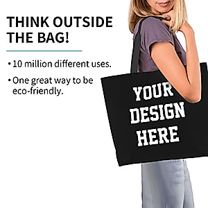 Custom Tote Bag Design Photo Text Personalized Shoulder Bags Custom Handbag For Women Teacher for Travel Business Shopping Personalized Gifts