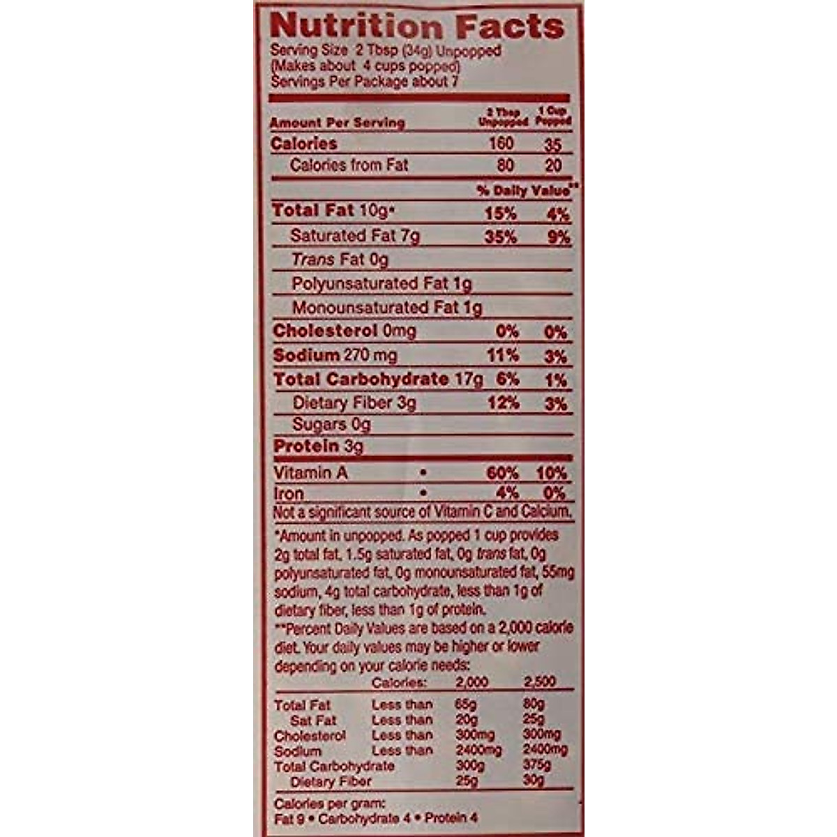 Gold Medal Mega Pop Popcorn Kit 8 oz produce "Butter like Flavored Popcorn" OU Kosher (4)