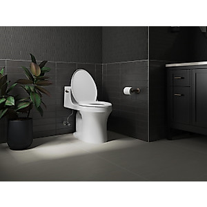 Kohler K-27331-0 Glissade ReadyLatch Quiet Close Elongated Toilet Seat, White