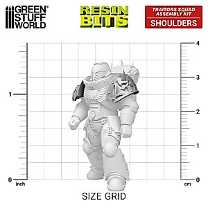 Green Stuff World for Models & Miniatures DakkaDakka Traitors Custom Wargaming Resin Bits (Chaos Shoulder Pads x24#12407)