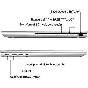 HP Envy Laptop, 17.3" FHD IPS Touchscreen, 12th Gen Intel Core i7-1260P, 32GB RAM, 1TB PCIe SSD, IR Camera, Backlit Keyboard, Wi-Fi 6, Windows 11 Home, Silver