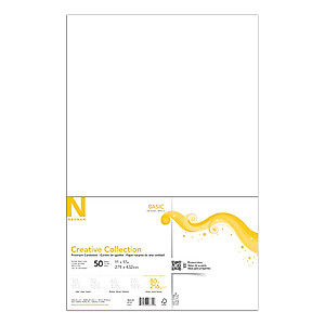 Neenah® Creative Collection™ Inkjet Or Laser Paper, Solar White, Ledger Size (11" x 17"), Pack Of 50 Sheets, FSC® Certified, 80 Lb, 94 Brightness