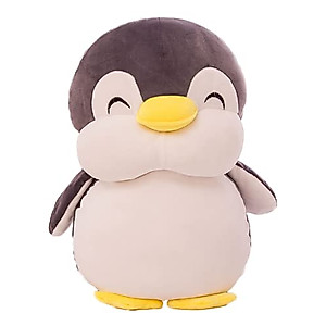 12 Inch Plush Penguin Stuffed Animal Penguin Hugging Pillow with Smile Face Cuddly Penguin Pillow Plushies Toy Penguin Huggable Anime Gifts for Kids And Lovers In Birthday, Valentines, Christmas