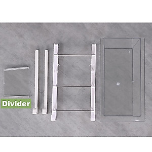 Yatmung 2 Pack Extra-Large Deli Drawer Organizer for Refrigerator Pull Out - Fridge Drawer Organizer and Storage Containers - Meat, Cheese, Produce, Universal Fridge Sliding - Fridge Organization Bin