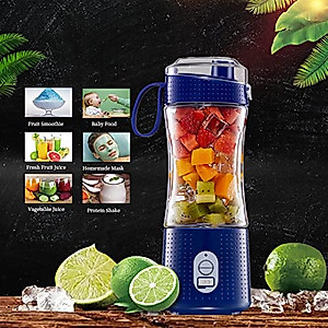 TANACC Portable Juice Blender Mini Portable USB Electric Fruit Juicer Smoothie Maker Orange Juicer Machine Cup for Fruit Food Processor Maker Juice Extractor