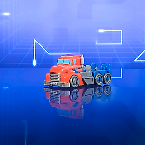 Transformers Toys EarthSpark 1-Step Flip Changer Optimus Prime 4-Inch Action Figure, Robot Toys for Ages 6 and Up