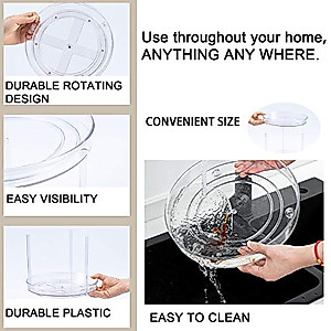 Non-Skid 3 Tier Lazy Susan for Kitchen, Cabinet, Pantry,Lazy Susan Turntable Cabinet Organizer，360 Degree Rotating Spice Rack，Lazy Susan Turntable