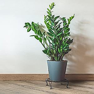 4 Pack Metal Plant Stands Outdoor Indoor, BetyBedy Flower Pot Stand, 9 Inches Corner Plant Stand for Indoor Plants, Plant Shelf Plant Holder for Living Room Balcony Patio Garden (Black)