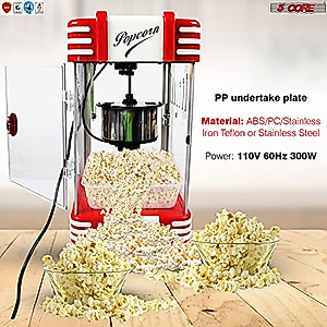 5 Core Popcorn Machine Popcorn Maker Machine used in Home Movie Theater Style Popcorn Popper 4 Oz Antique 300 Watts Big Grande Size POP 850