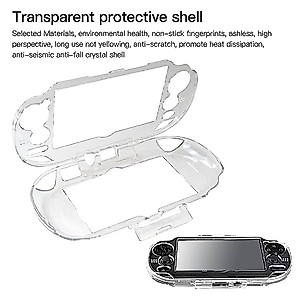 Clear Crystal Protective Hard Shell with Fingerprint-Proof for Sony PS Playstation Vita