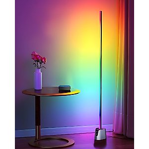 Fitop Corner Floor Lamp, Smart RGB LED Corner Lamp with App, 16 Million Colors & 72+ Scene DIY Mode, Music Sync, Timer Setting，Voice Control, Ideal for Living Room, Bedroom, Gaming Room